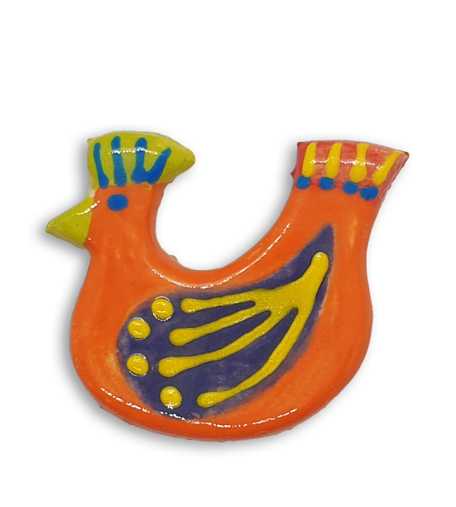 ORANGE HEN Ceramic Candy